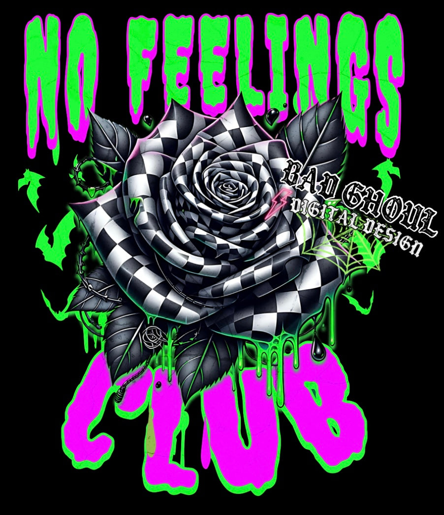 No Feelings Club PNG Download – Rebel Mocks & Badghoul Digital