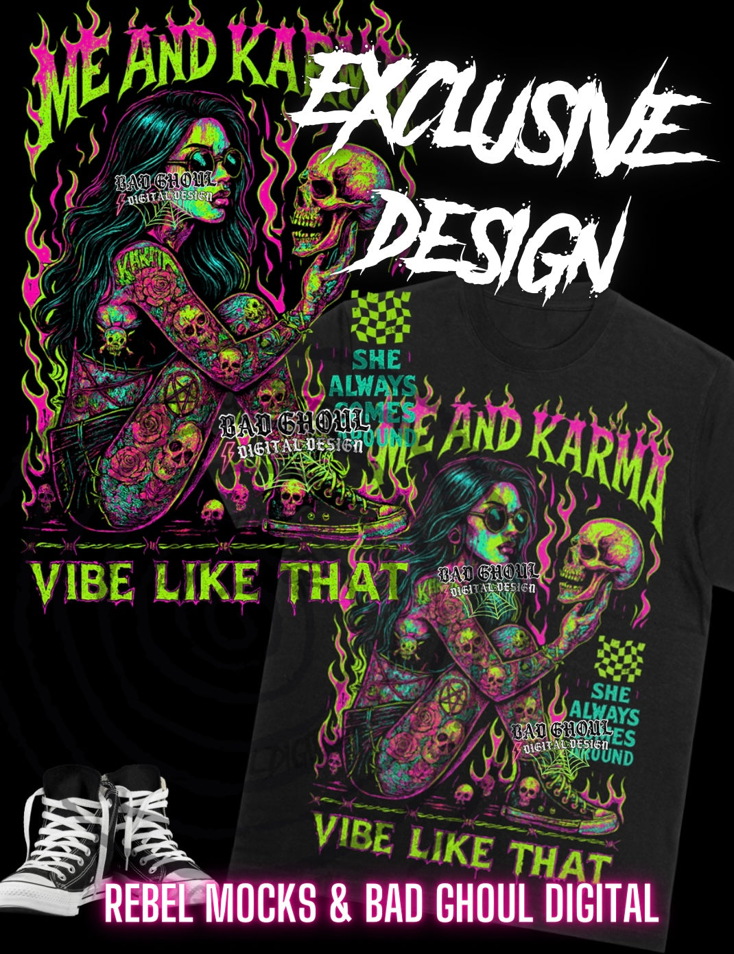 EXCLUSIVE Karma PNG Download – Rebel Mocks & Badghoul Digital