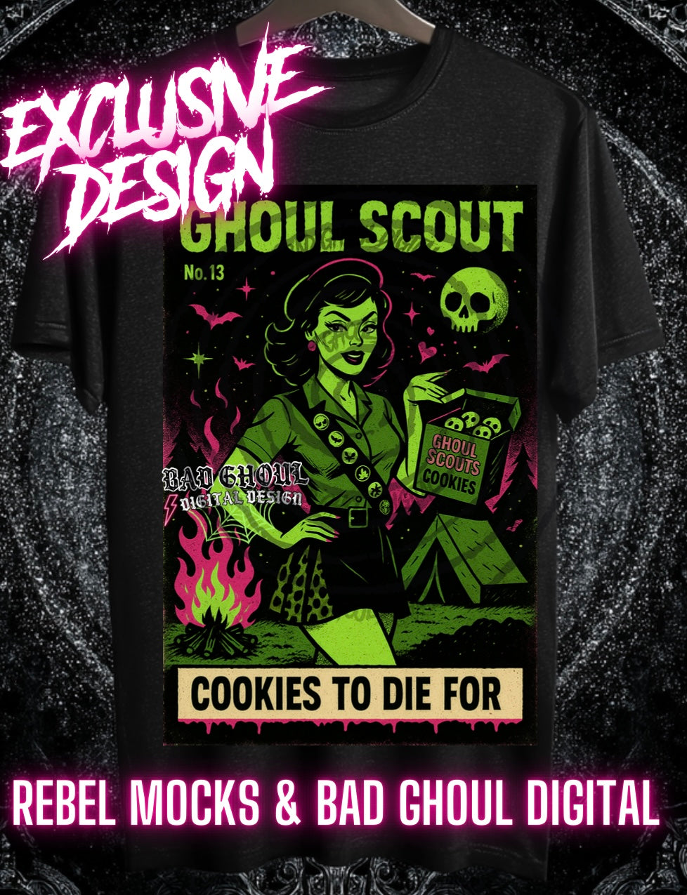 Exclusive Ghoul Scout PNG DOWNLOAD – Rebel Mocks & Badghoul Digital