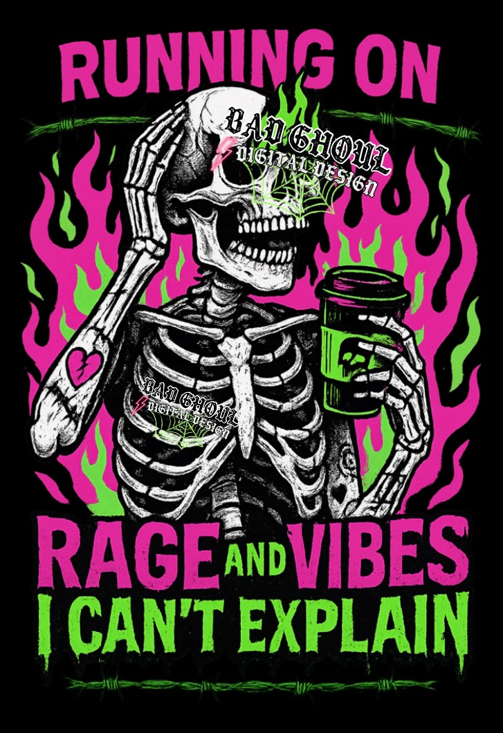 Running On Rage PNG Download – Rebel Mocks & Badghoul Digital