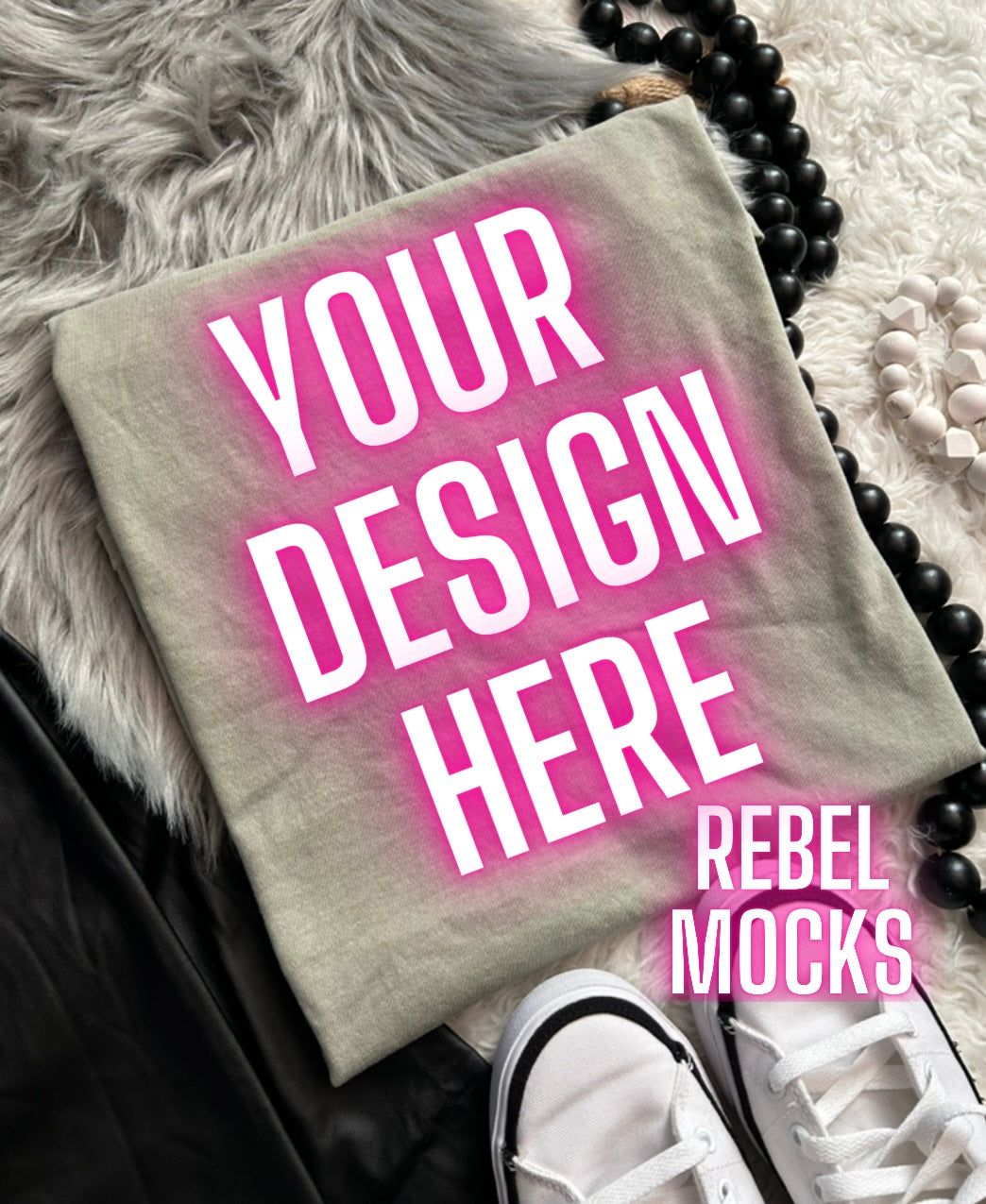Comfort Colors Sandstone Flat Lay Mock UP – Rebel Mocks & Badghoul Digital