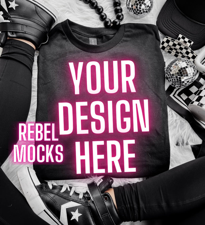 Black Alt Emo Grunge Goth Spooky Flat Lay Trending Mock Up – Rebel ...