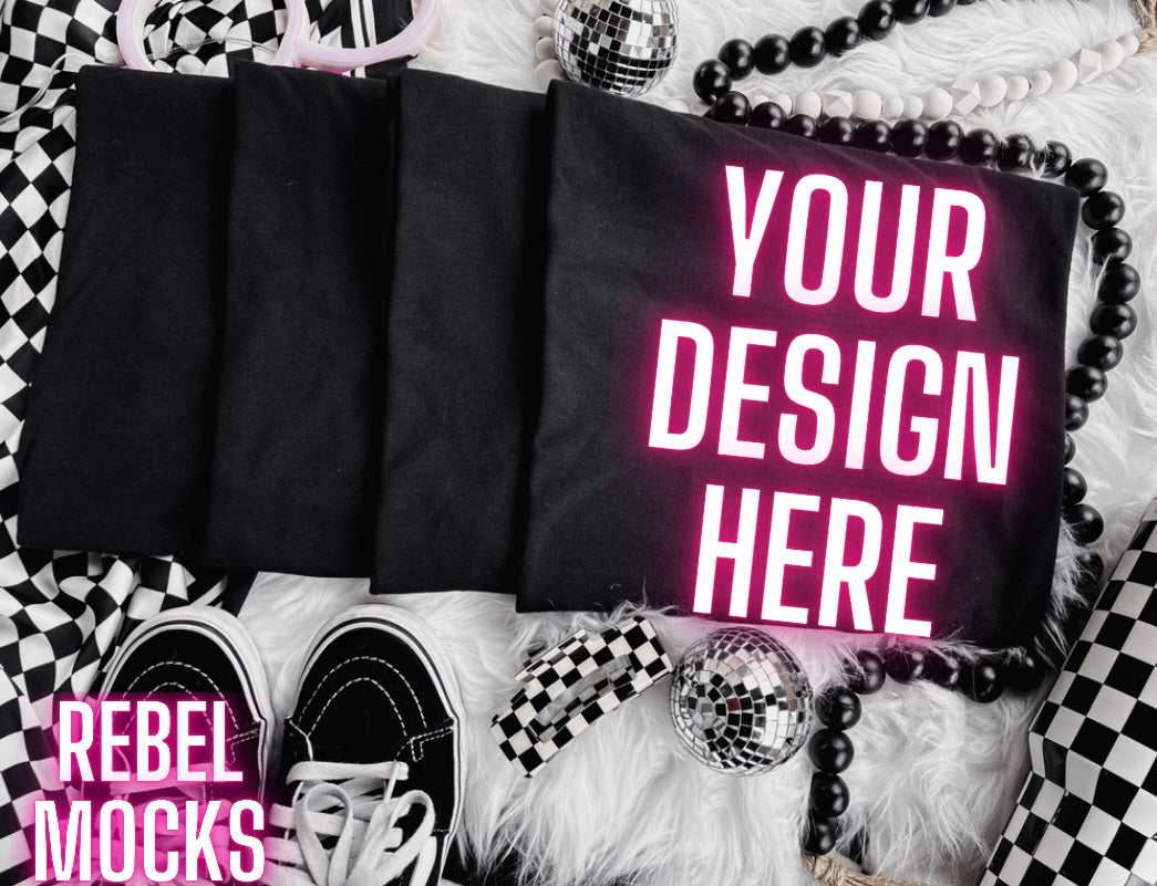 Black Alt Emo Grunge Goth Spooky Flat Lay Trending Mock Up – Rebel ...