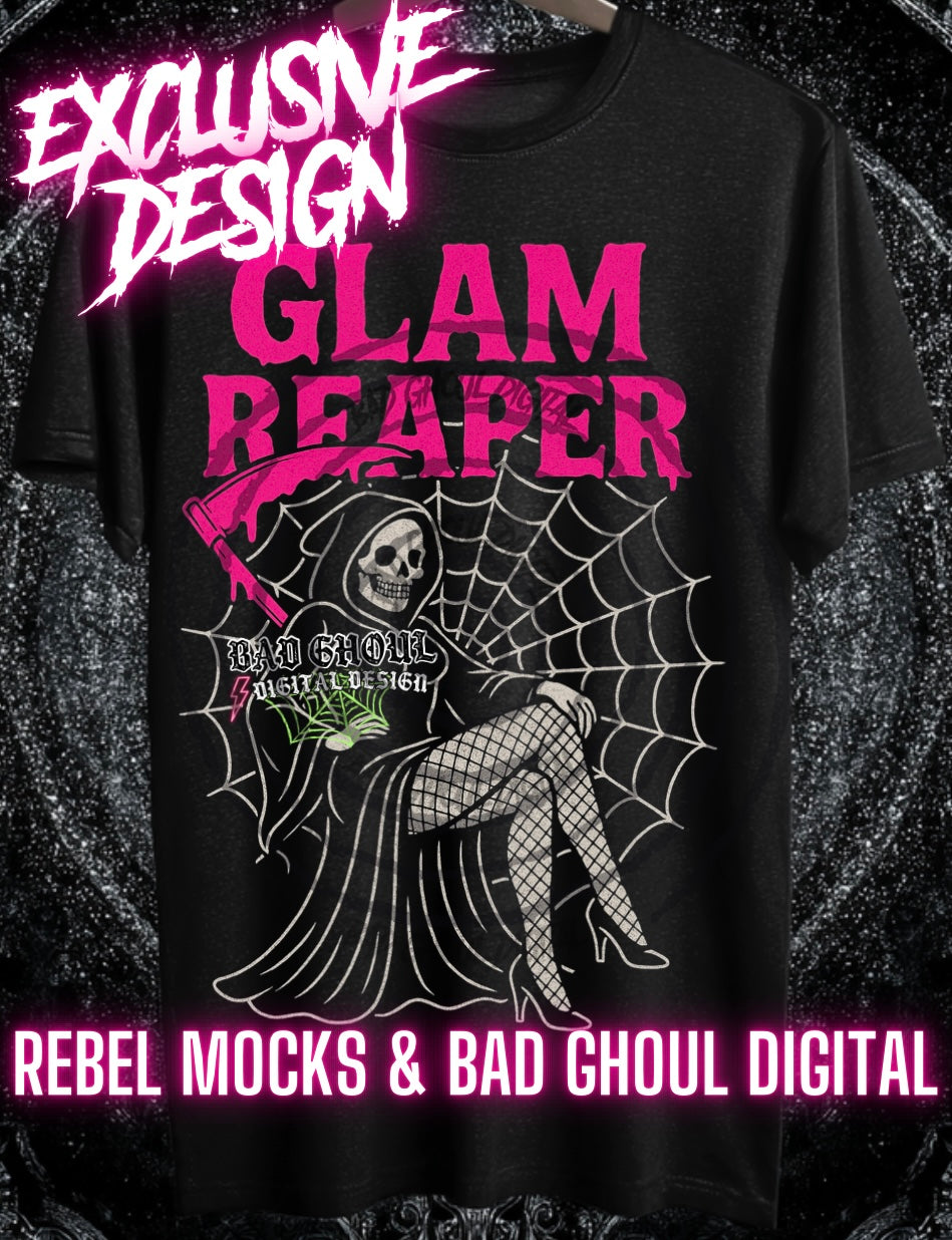 Exclusive Glam Reaper PNG DOWNLOAD Black Fabric Only – Rebel Mocks ...