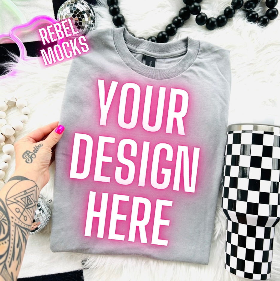 Gray Flat Lay Trending Mock Up Flat Lay – Rebel Mocks & Badghoul Digital