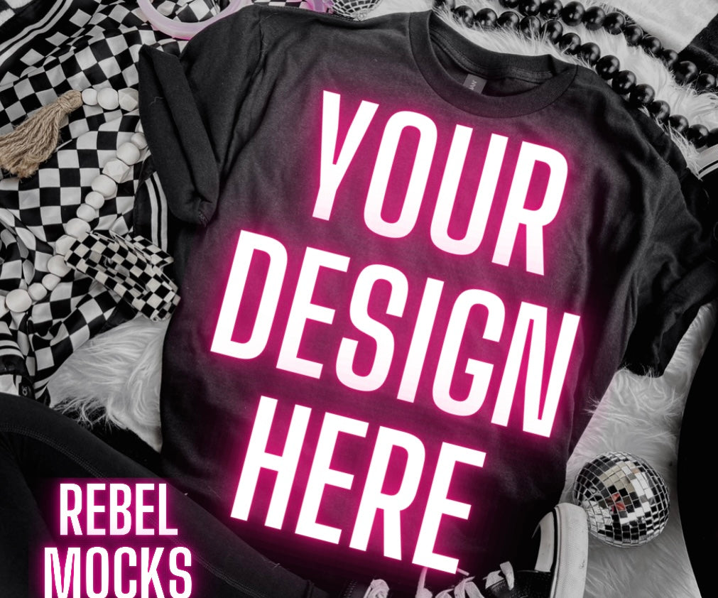 Black Alt Emo Grunge Goth Spooky Flat Lay Trending Mock Up – Rebel ...