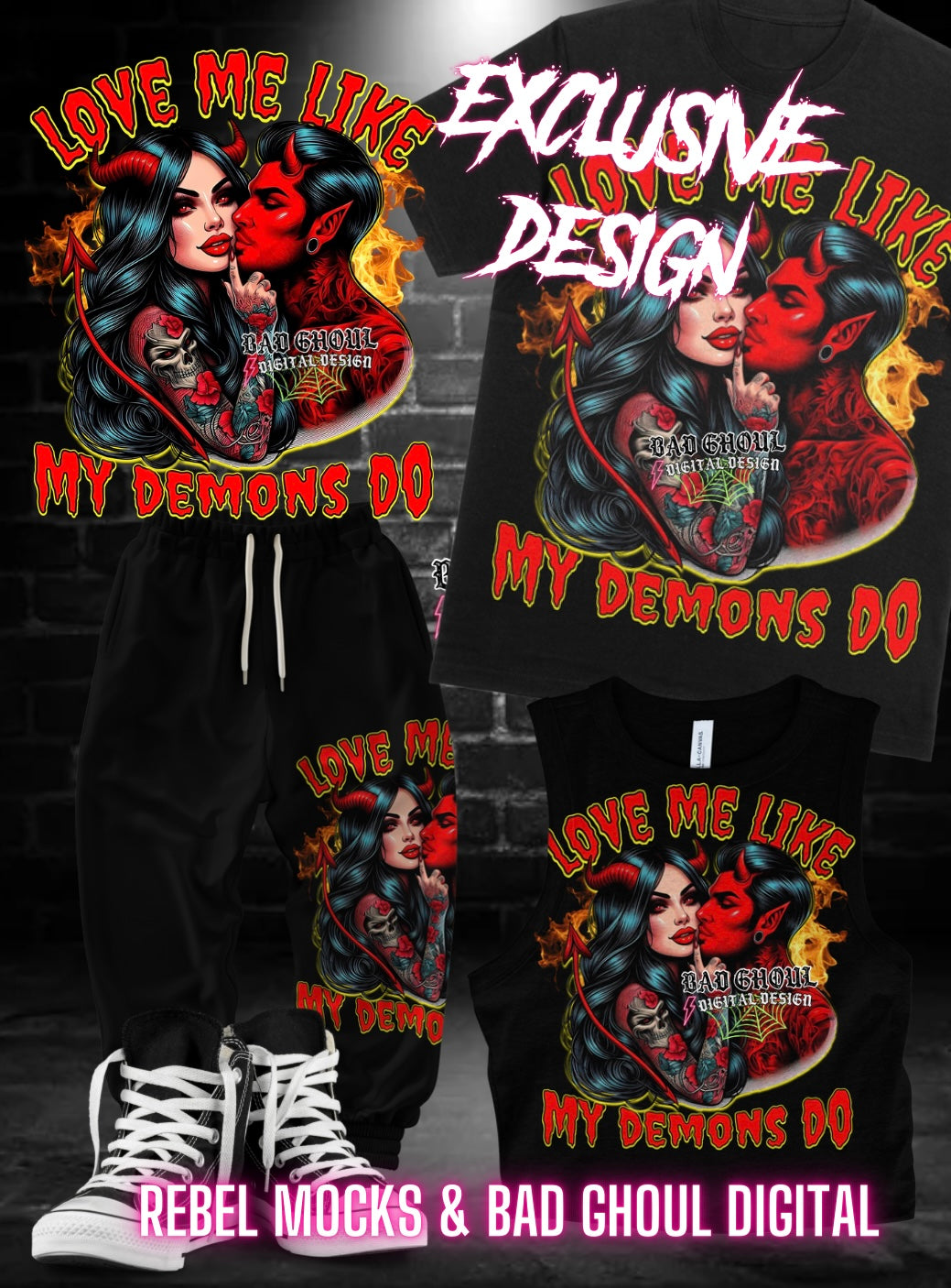 EXCLUSIVE Love Me Like My Demons Do PNG Download – Rebel Mocks ...