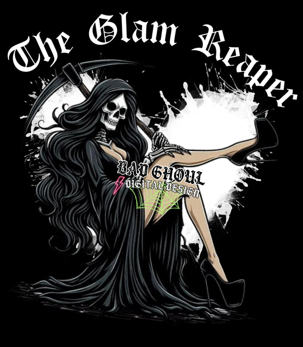 The Glam Reaper PNG Download – Rebel Mocks & Badghoul Digital