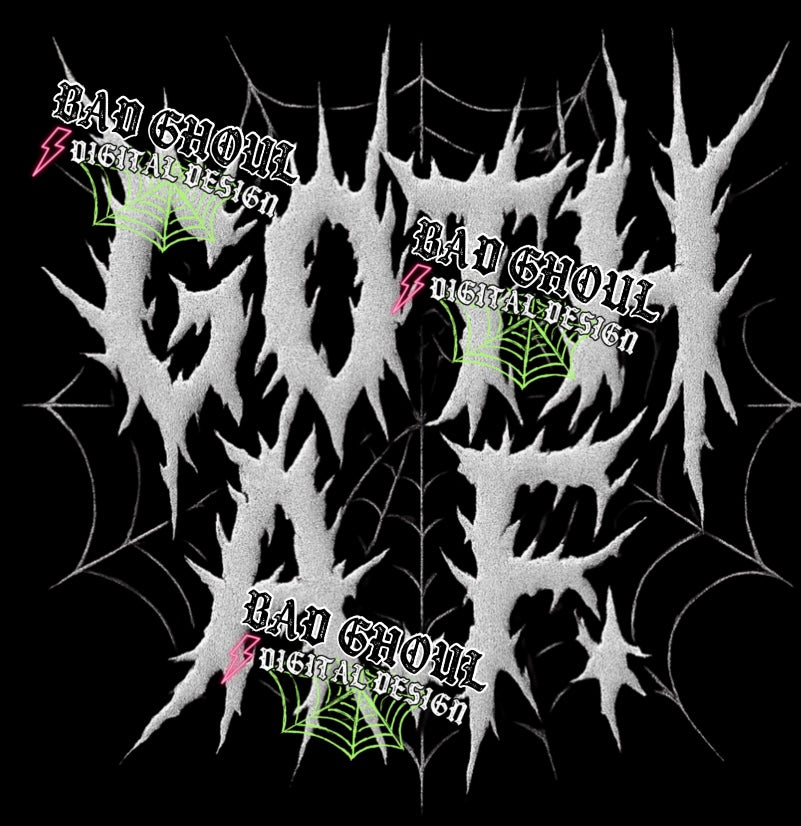 Faux Puff Goth AF PNG DOWNLOAD – Rebel Mocks & Badghoul Digital