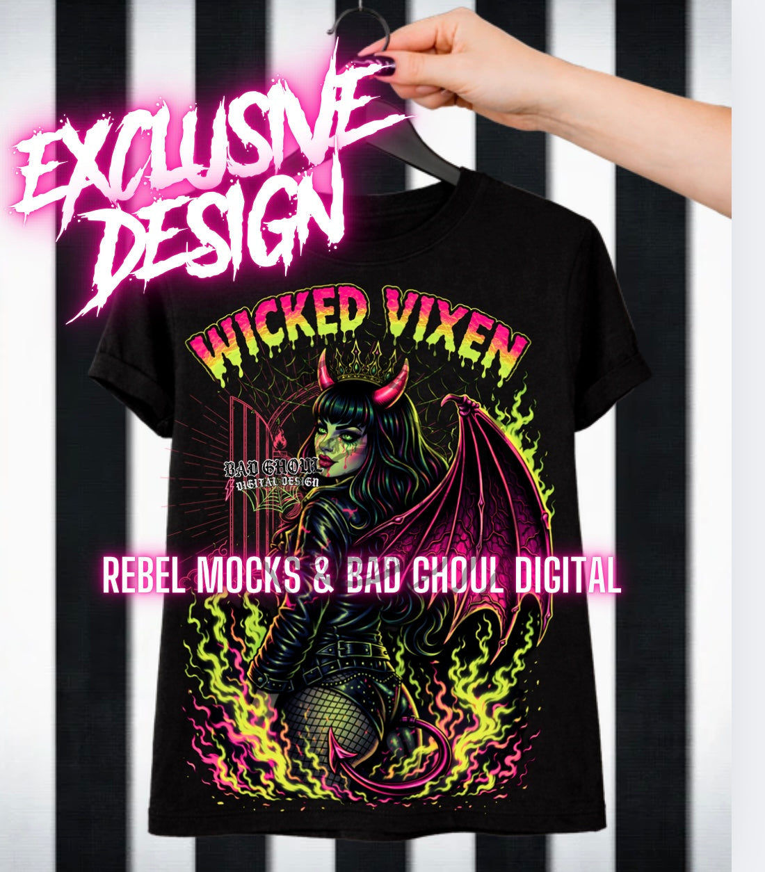 Exclusive|Wicked Vixen| Black Fab Only PNG DOWNLOAD – Rebel Mocks ...