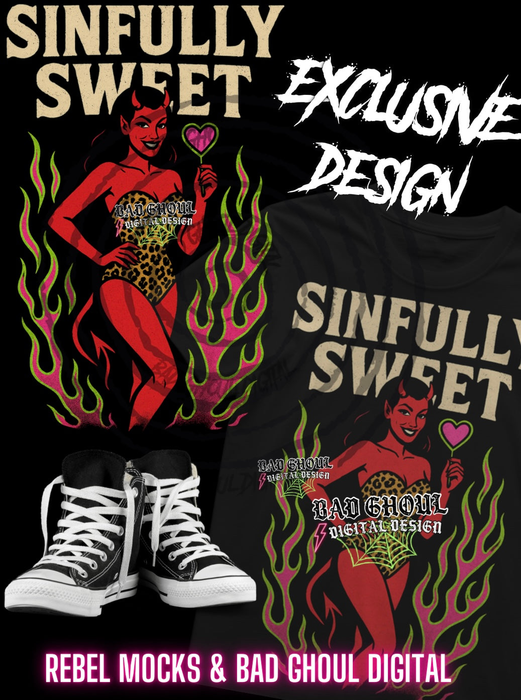 EXCLUSIVE Sinfully Sweet PNG DOWNLOAD – Rebel Mocks & Badghoul Digital