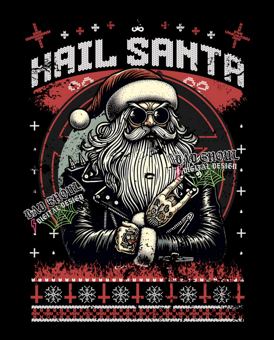 Hail Santa PNG Download – Rebel Mocks & Badghoul Digital