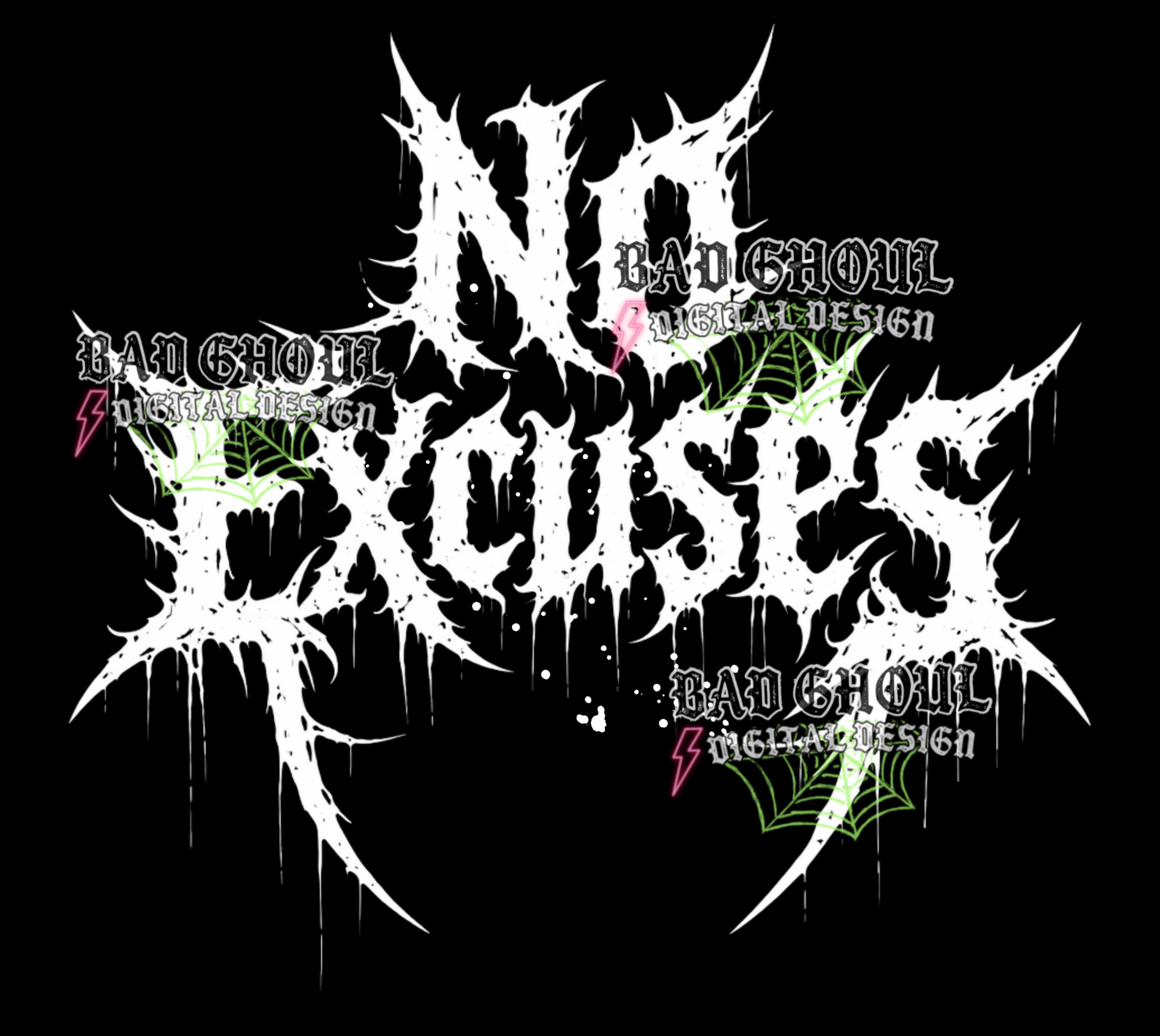 No excuses | PNG DOWNLOAD BLACK FAB ONLY – Rebel Mocks & Badghoul Digital