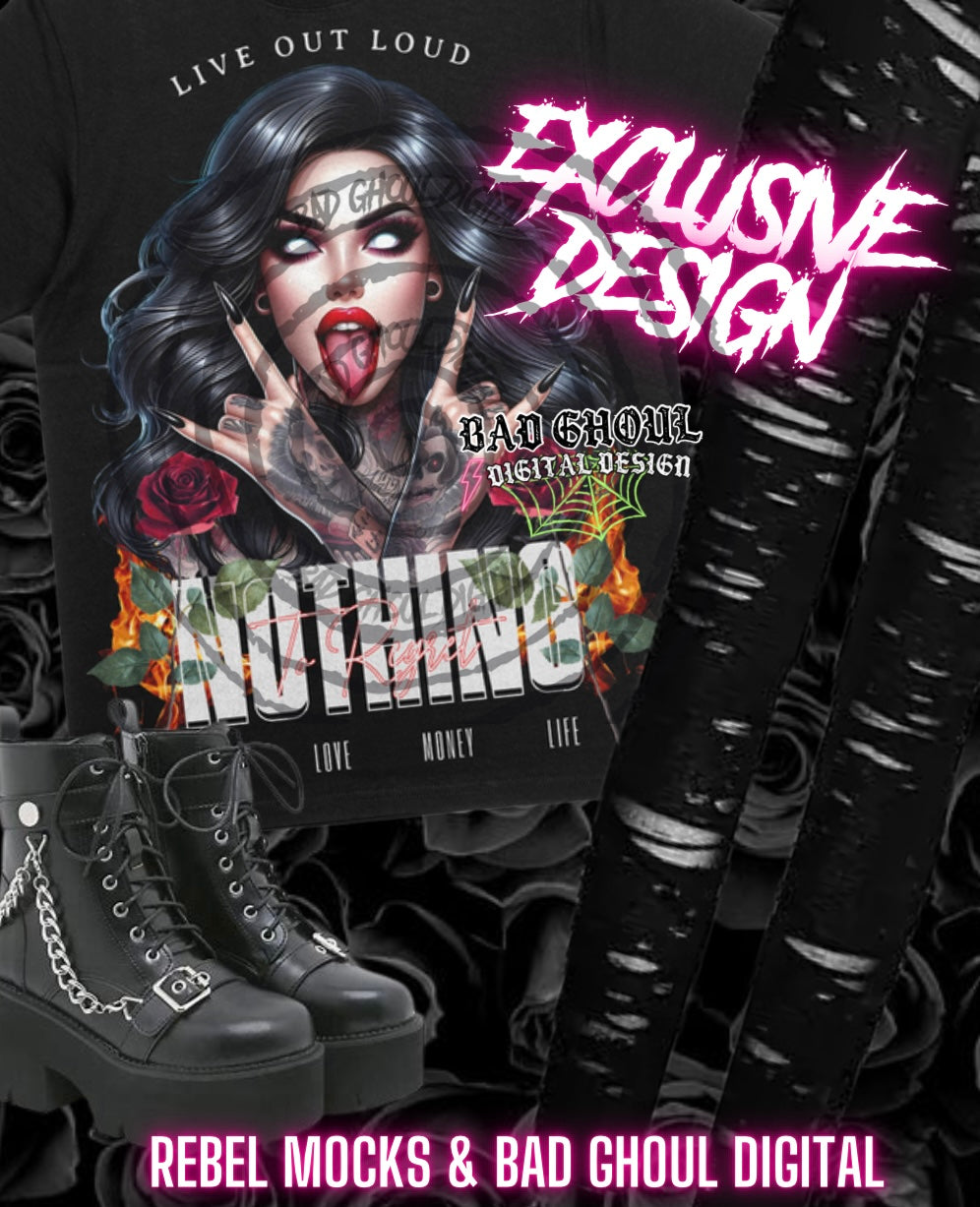 Exclusive Live Out Loud PNG DOWNLOAD – Rebel Mocks & Badghoul Digital