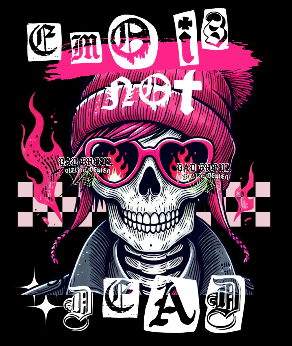 Emo Is Not Dead PNG Download – Rebel Mocks & Badghoul Digital