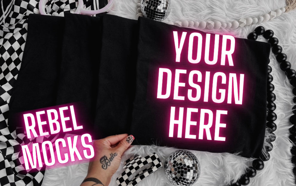 Black Alt Emo Grunge Goth Spooky Flat Lay Trending Mock Up – Rebel ...