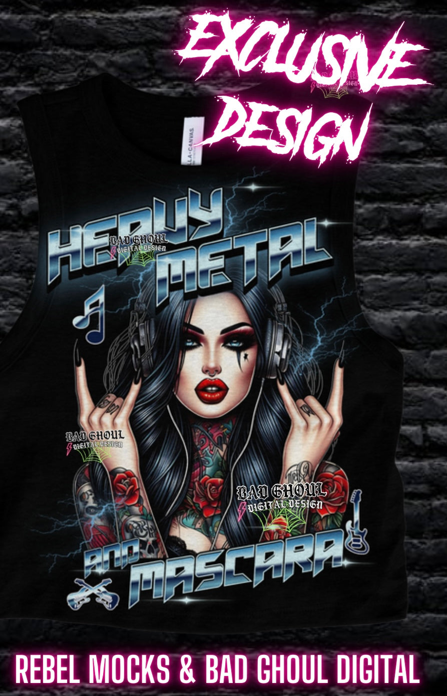 EXCLUSIVE Heavy Metal & Mascara PNG Download – Rebel Mocks & Badghoul Digital