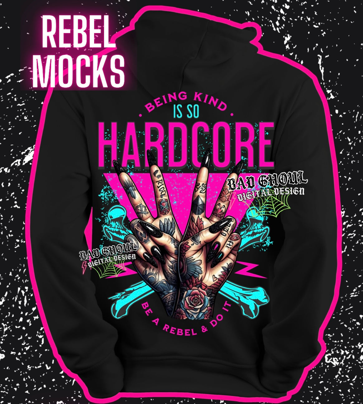 Being Kind PNG Download – Rebel Mocks & Badghoul Digital