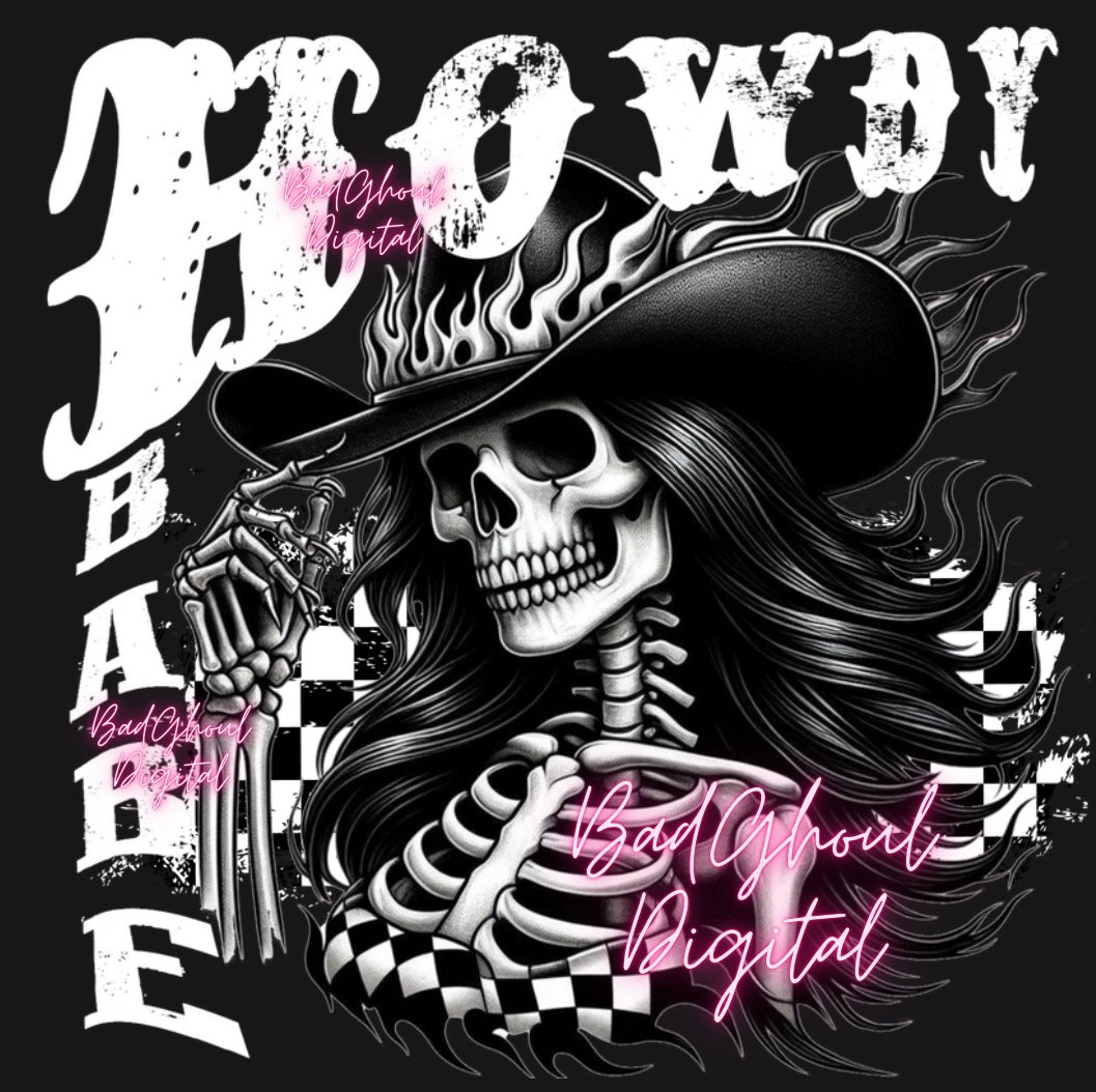 Howdy Babe PNG Download Sub and DTF – Rebel Mocks & Badghoul Digital