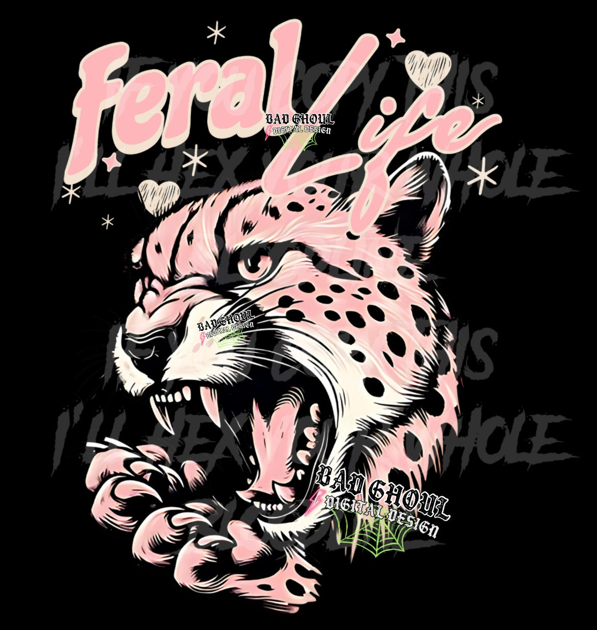 Feral Life PNG Download – Rebel Mocks & Badghoul Digital