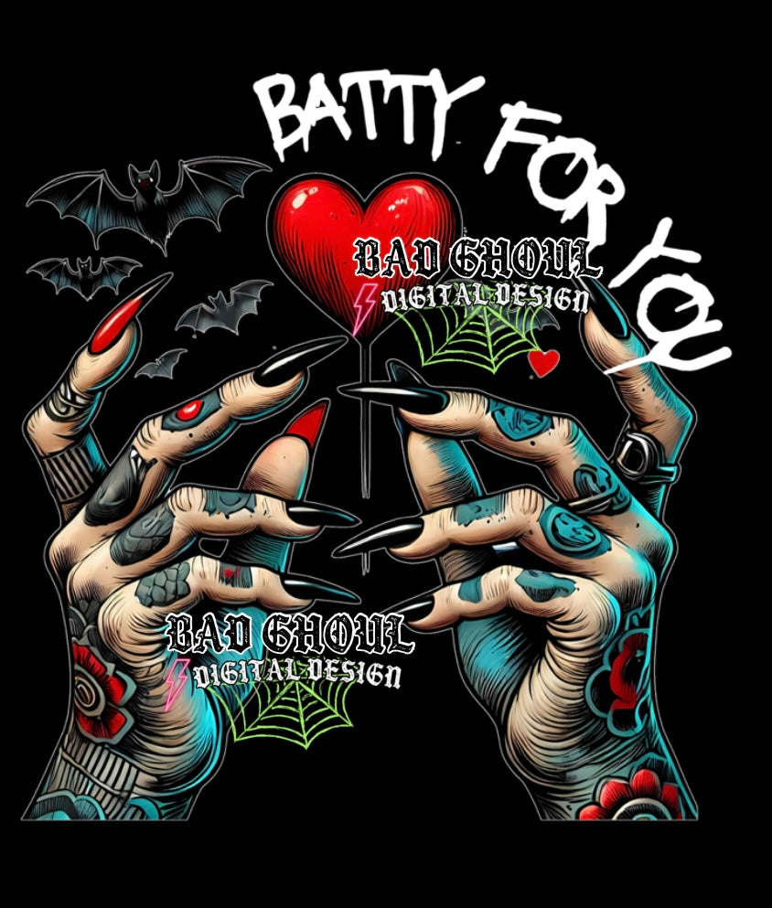 Batty For You PNG Download – Rebel Mocks & Badghoul Digital