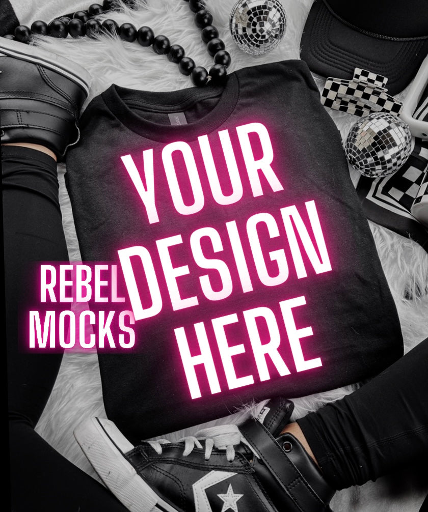 Black Alt Emo Grunge Goth Spooky Flat Lay Trending Mock Up – Rebel ...