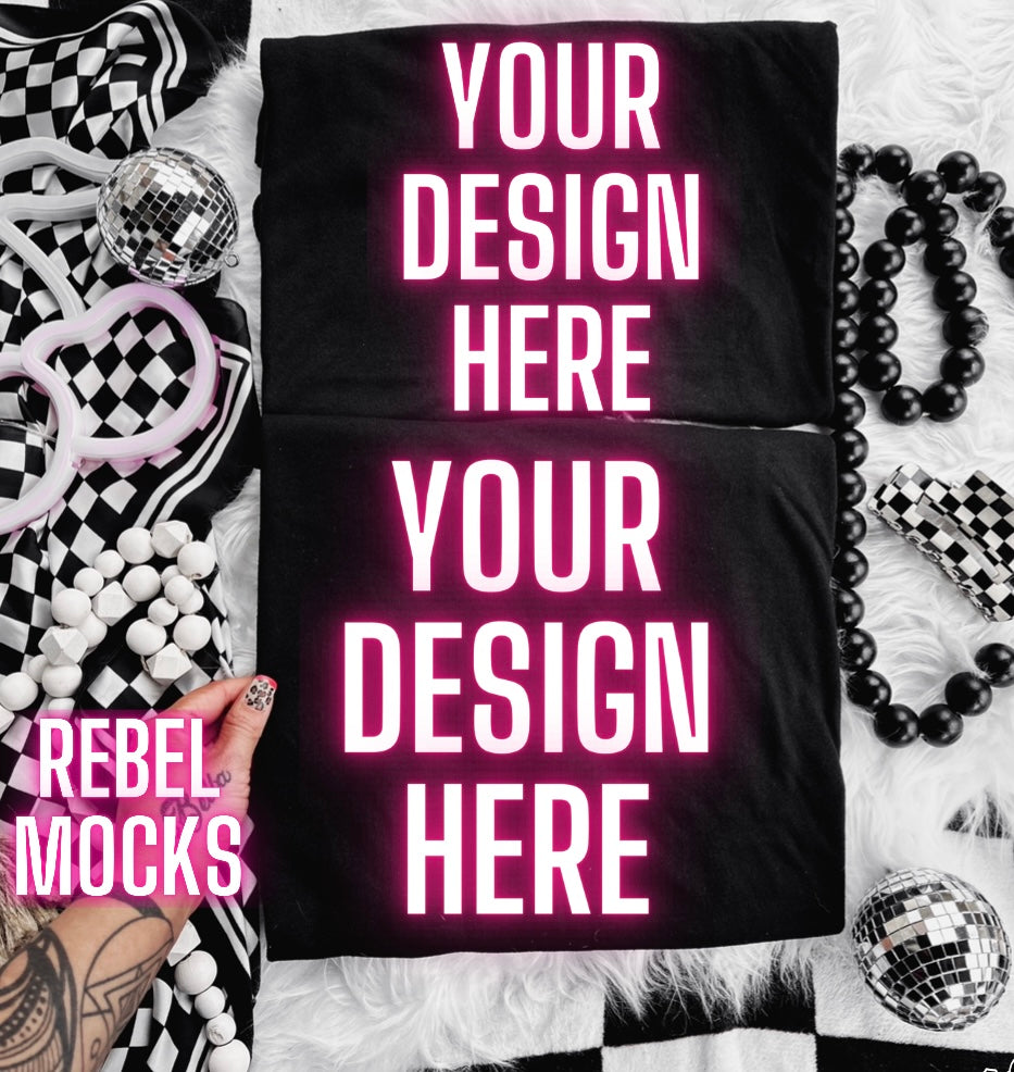 Black Alt Emo Grunge Goth Spooky Flat Lay Trending Mock Up – Rebel ...