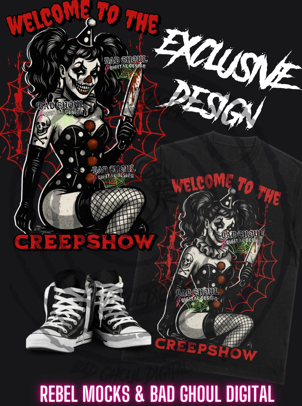 EXCLUSIVE Creepshow PNG DOWNLOAD – Rebel Mocks & Badghoul Digital