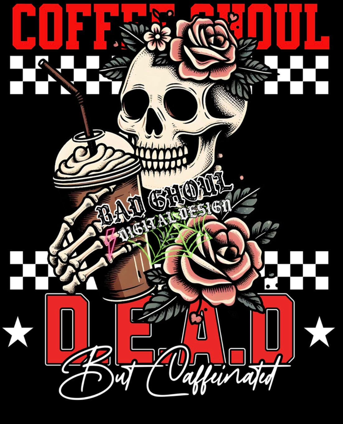 Coffee Ghoul PNG Download – Rebel Mocks & Badghoul Digital