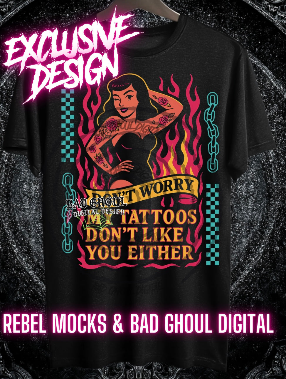 Exclusive Don’t Worry PNG DOWNLOAD – Rebel Mocks & Badghoul Digital